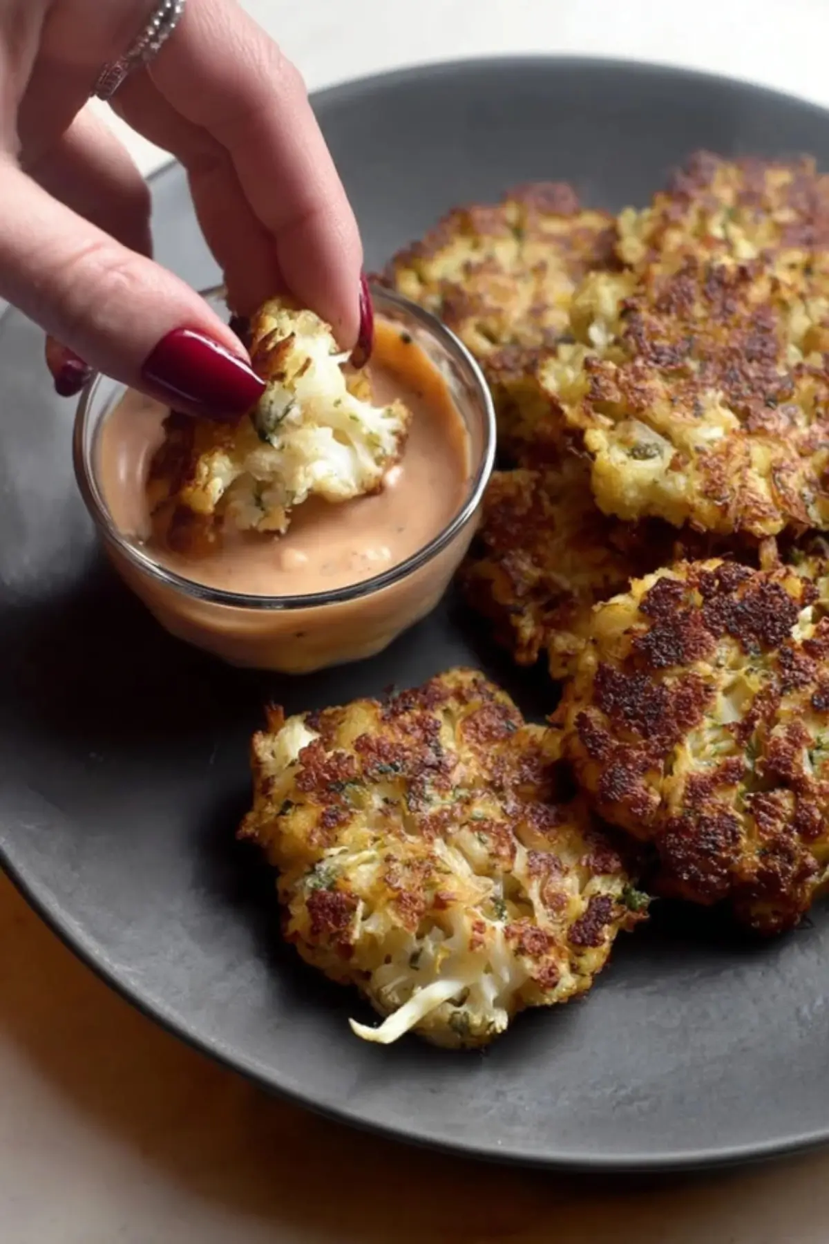 Cheesy Cauliflower Bites - Recipes by Lucelle