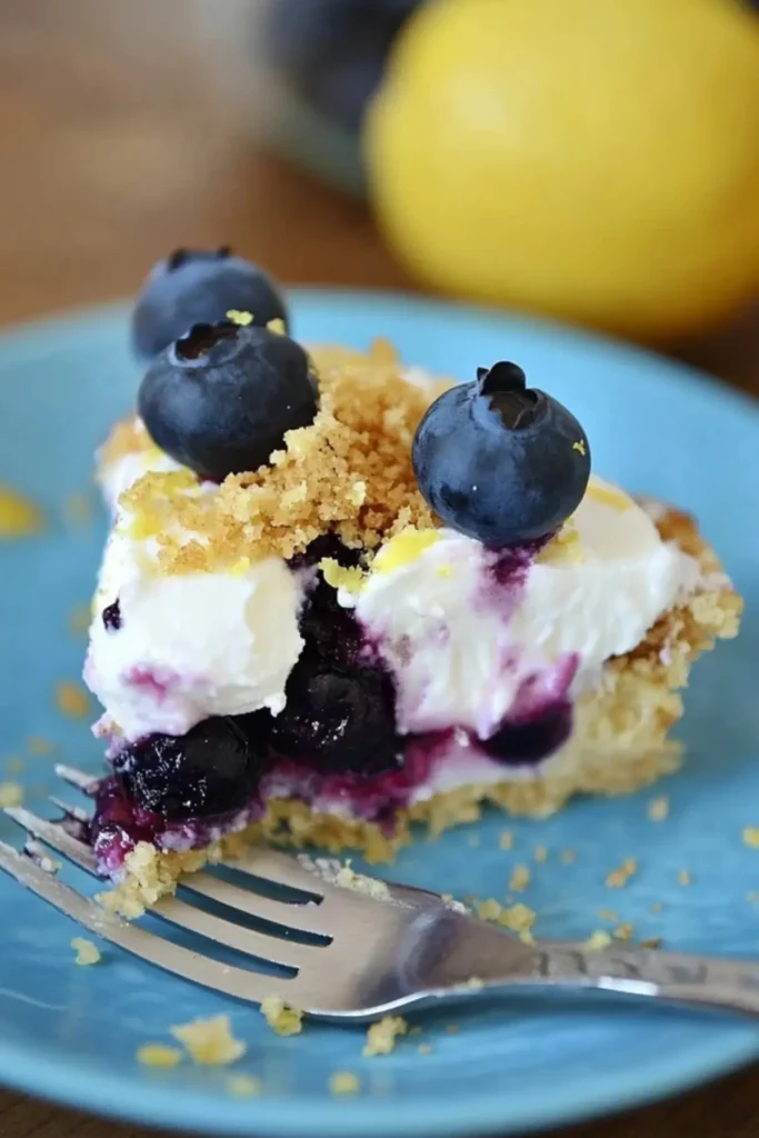 No Bake Lemon Blueberry Dessert - Recipes by Lucelle
