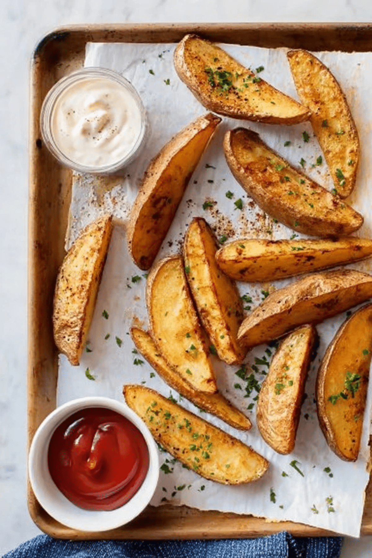 A great Crispy Baked Potato Wedges Recipe - Recipes by Lucelle