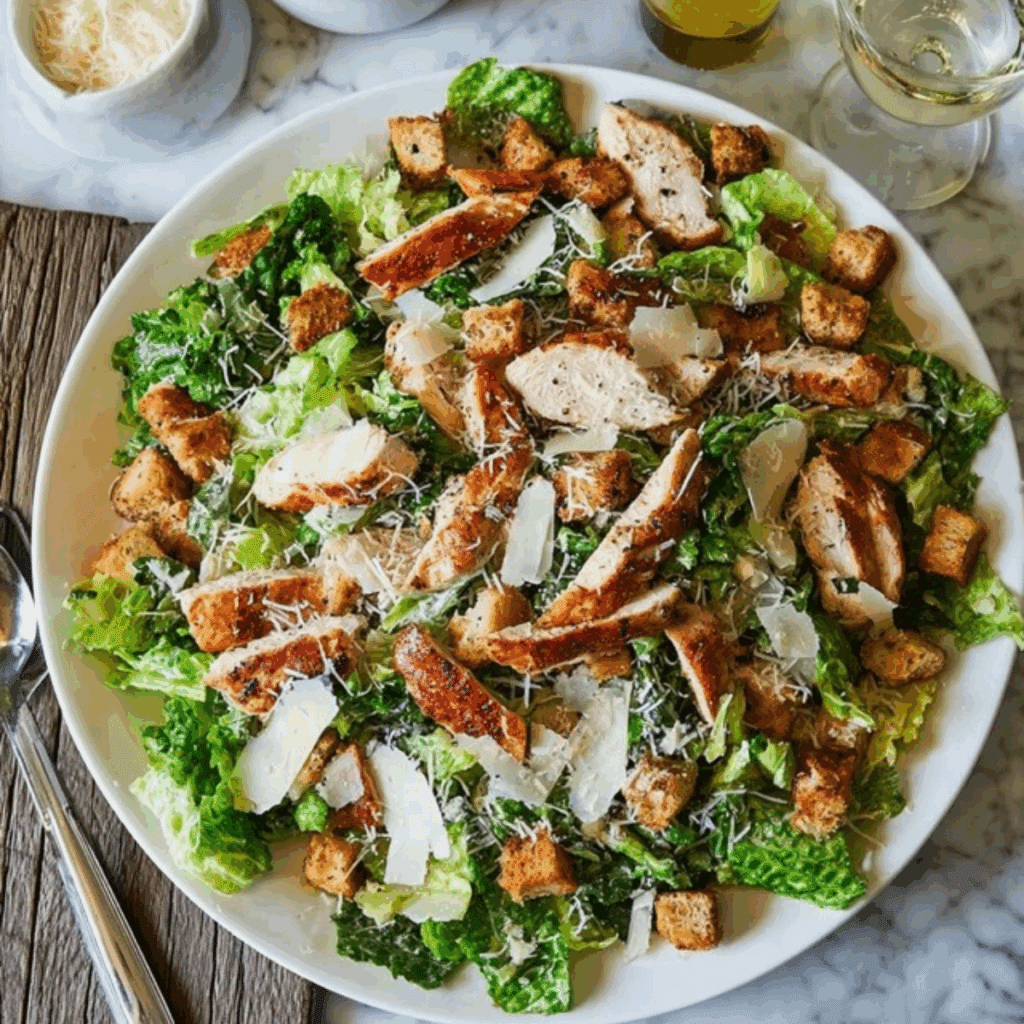 Best Chicken Caesar Salad with Homemade Croutons - Recipes by Lucelle