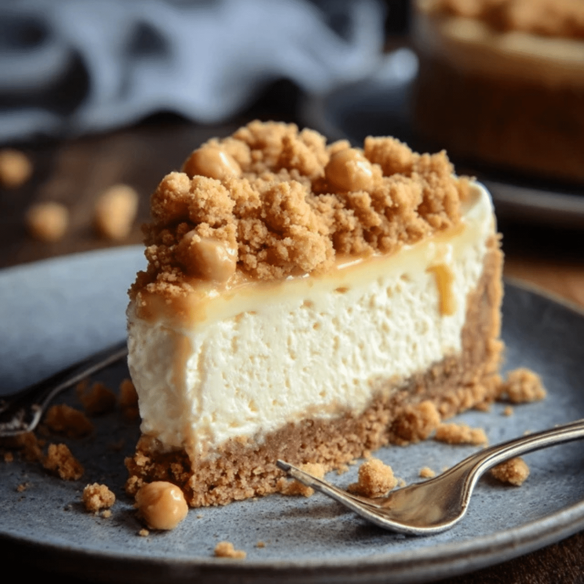 Butterscotch Cheesecake with a Buttery Crumble: A Decadent Dessert ...