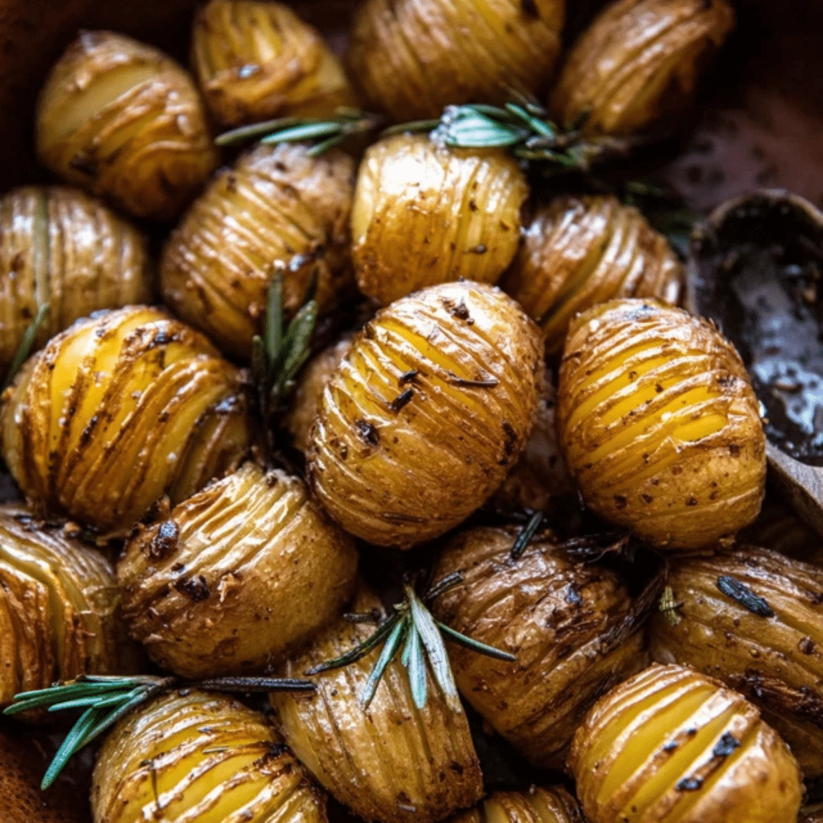 Crispy Rosemary Butter Roasted Potatoes -super easy - Recipes by Lucelle