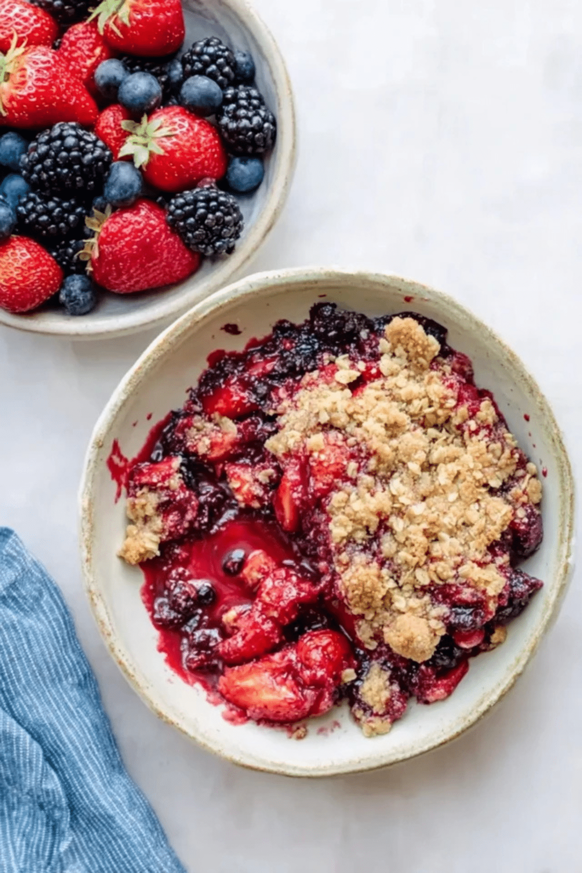 Mixed Berry Crisp – The Best Summer Dessert Recipe - Recipes by Lucelle