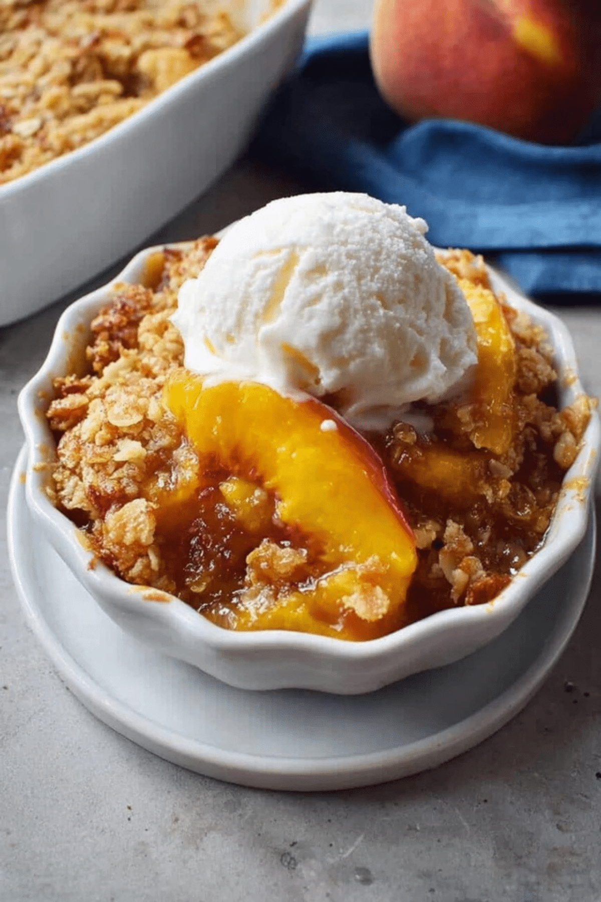 Nectarine Brown Sugar Crisp Recipe - Recipes by Lucelle