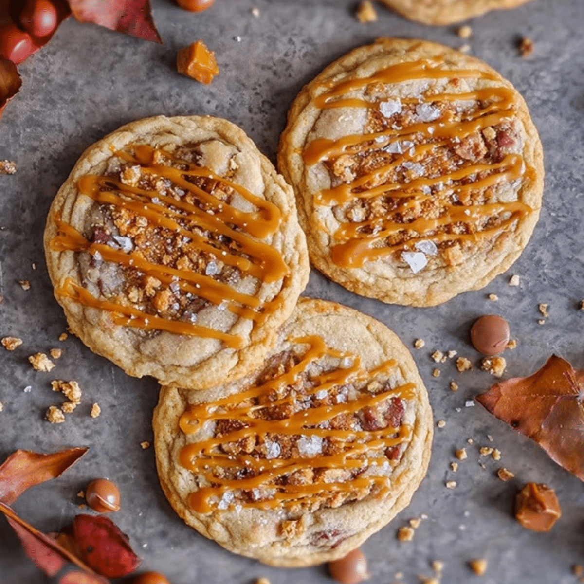 Salted Caramel Toffee Cookies: A Perfect Fall Treat - Recipes by Lucelle