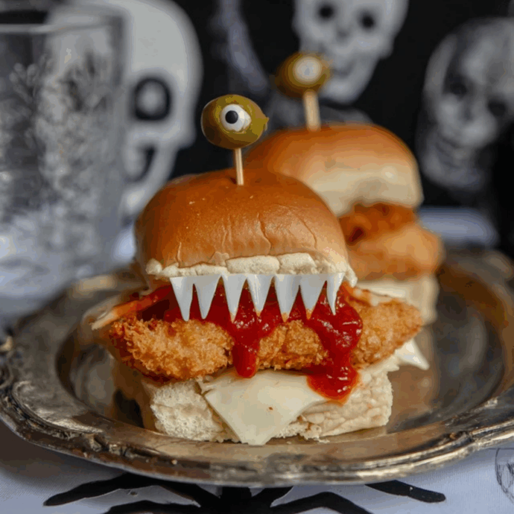 Halloween Chicken Parmesan Sliders: A Spooky Twist on a Classic ...