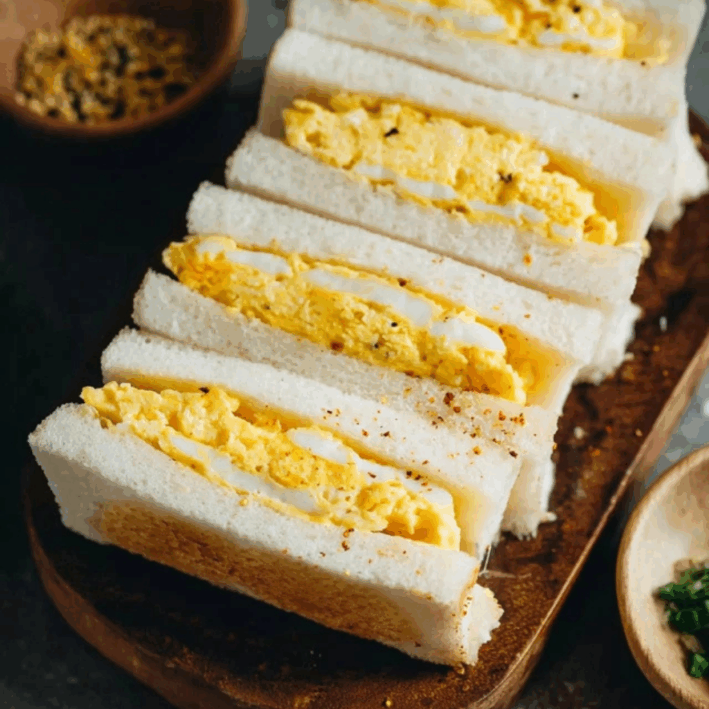 Japanese Egg Sandwich (Tamago Sando) - Recipes by Lucelle