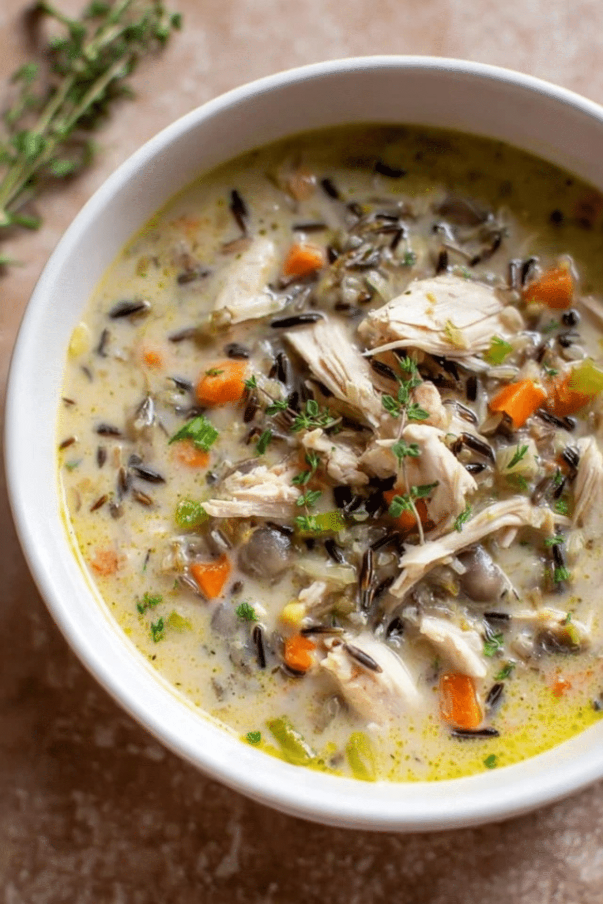Leftover Turkey Wild Rice Soup - Recipes by Lucelle
