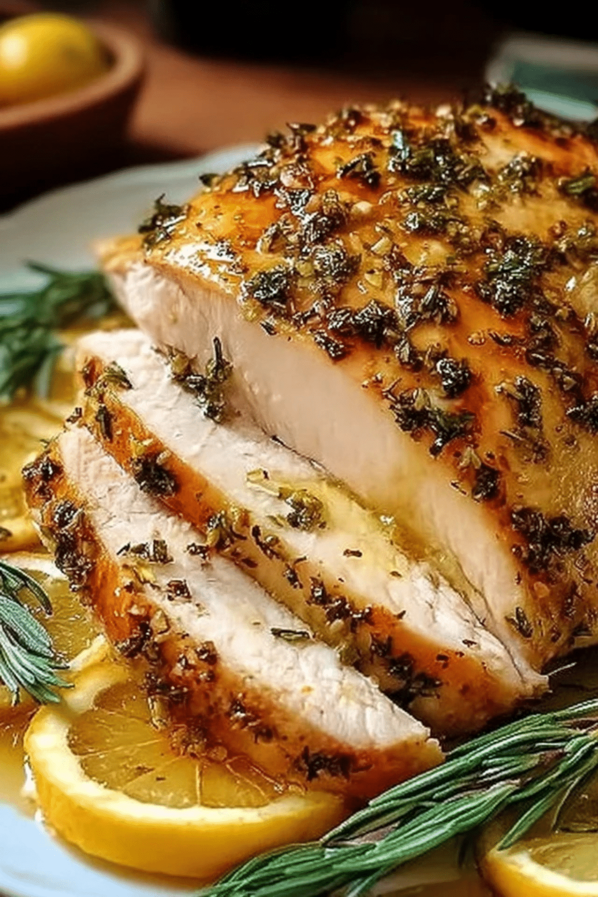 Lemon Garlic Roasted Turkey Breast Recipe - Recipes by Lucelle