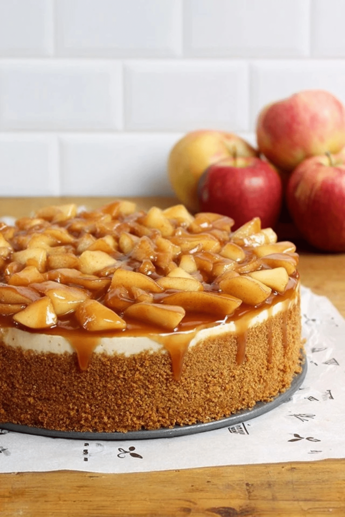 No-Bake Apple Pie Cheesecake Recipe - Recipes by Lucelle