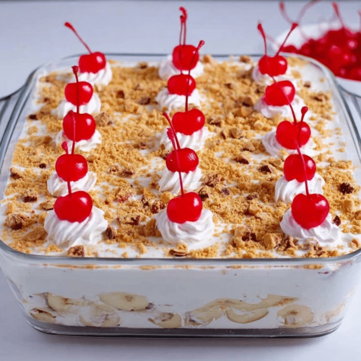 No Bake Banana Split Cake: A Sweet, Refreshing Summer Dessert - Recipes by Lucelle