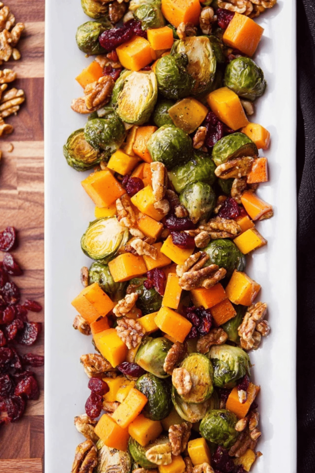 Roasted Fall Vegetables with Cranberries and Maple Walnuts - Recipes by Lucelle