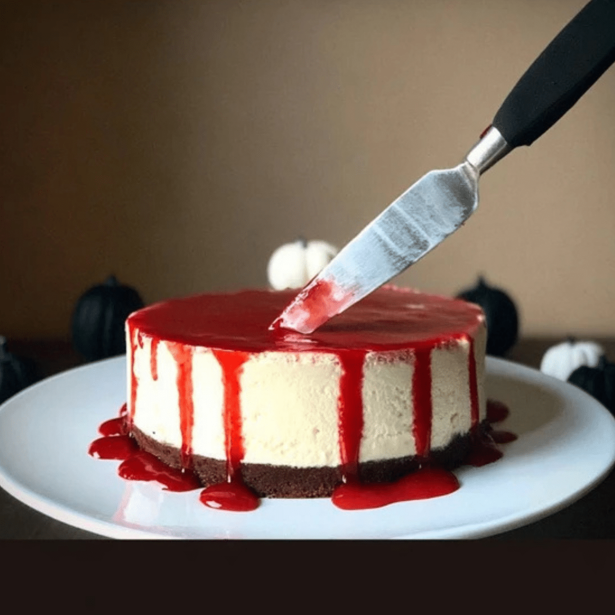 Bloody Good Halloween Cheesecake: A Spooky Delight - Recipes by Lucelle