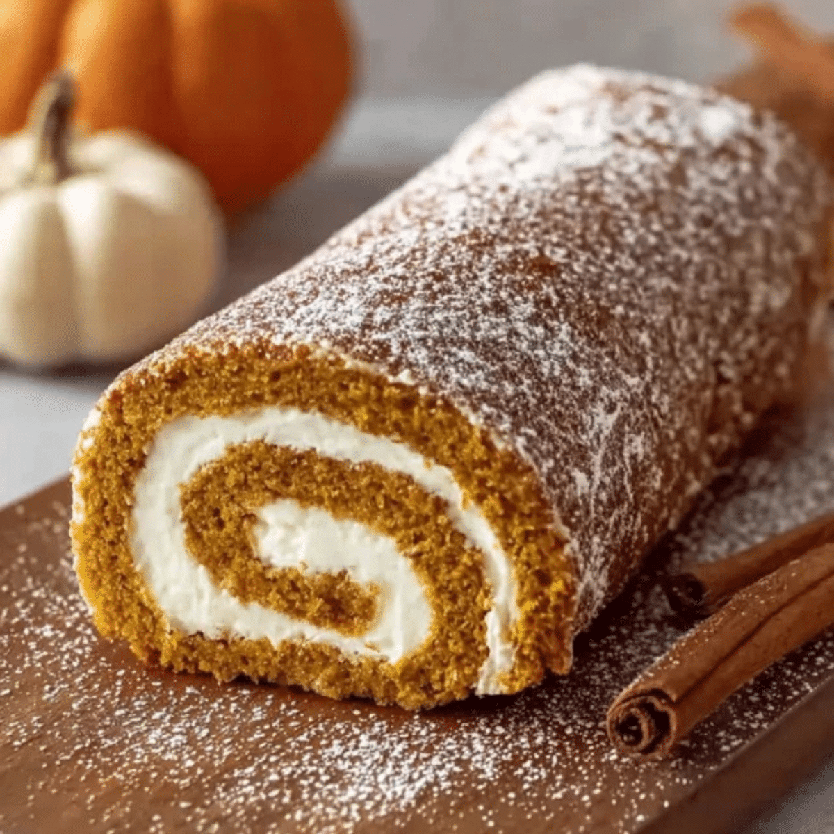 Fall Pumpkin Spice Roll Cake Recipe - Recipes by Lucelle