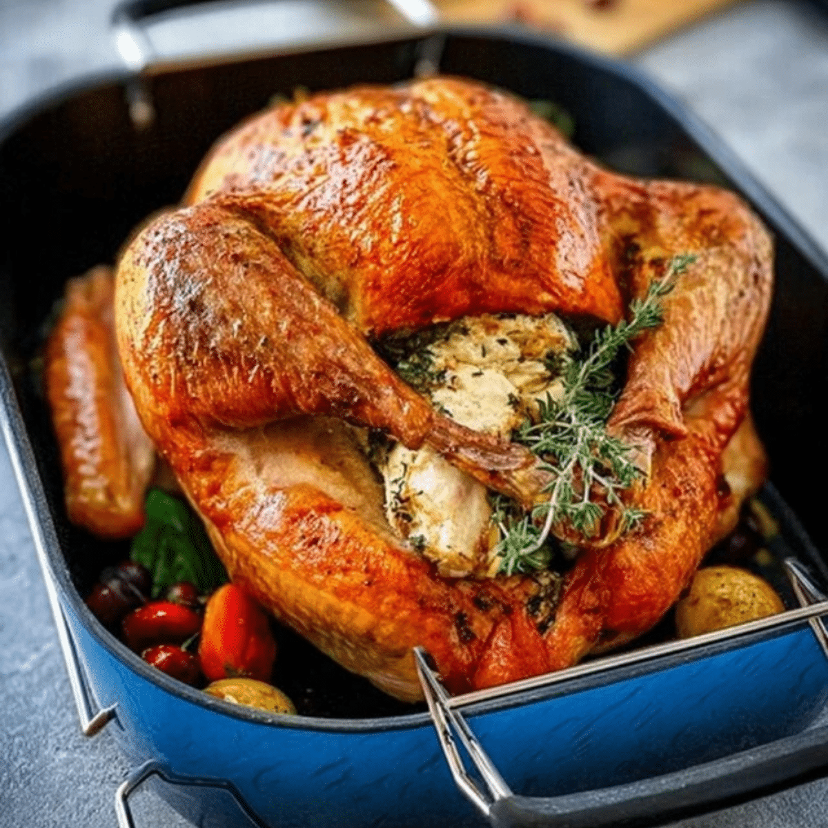 Garlic Herb Butter Thanksgiving Turkey Recipe - Recipes by Lucelle