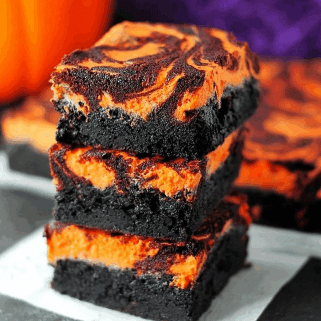 Halloween Swirl Cream Cheese Brownies: A Spooky, Sweet Delight ...