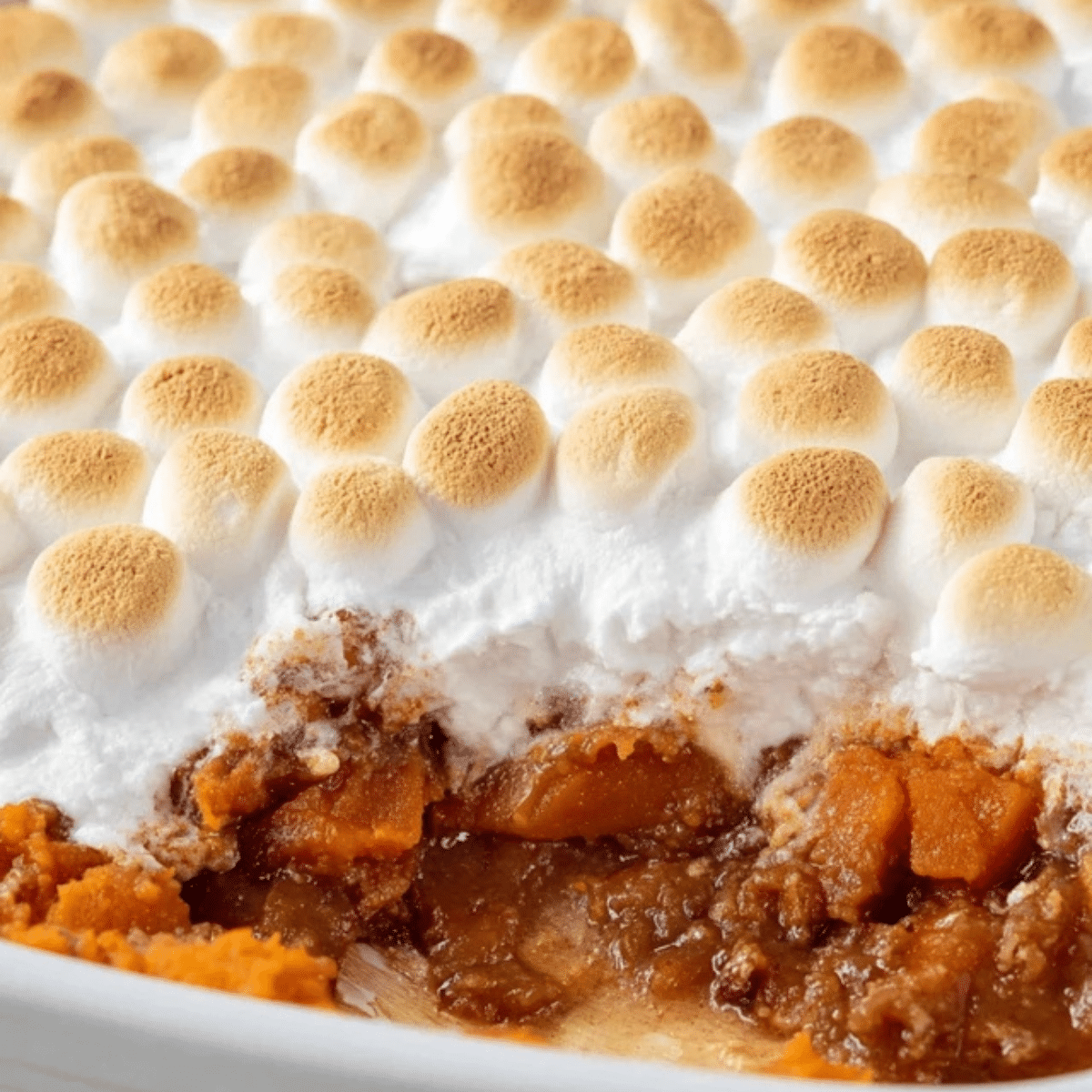 Sweet Potato Casserole with Marshmallows - Recipes by Lucelle