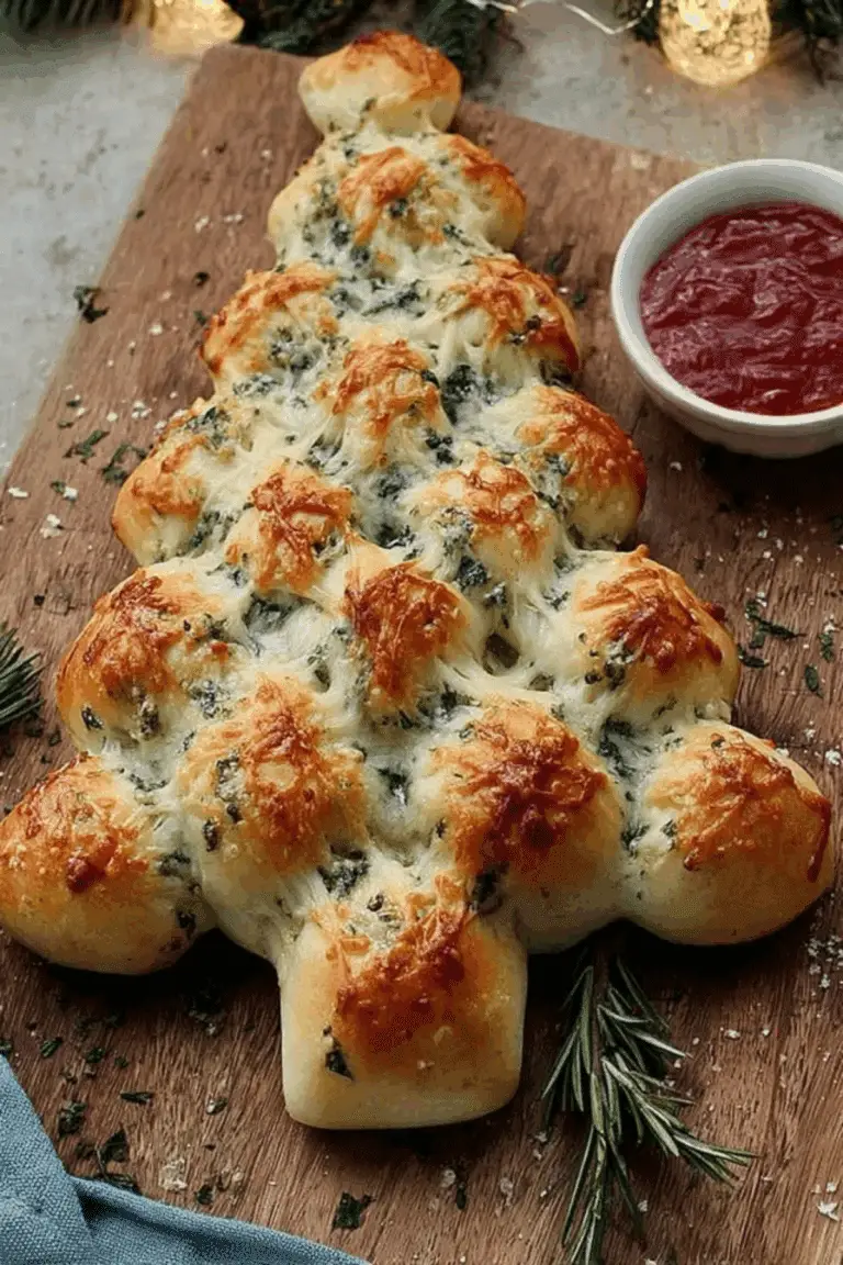 the best Cheesy Christmas Tree Bread Recipe - Recipes by Lucelle