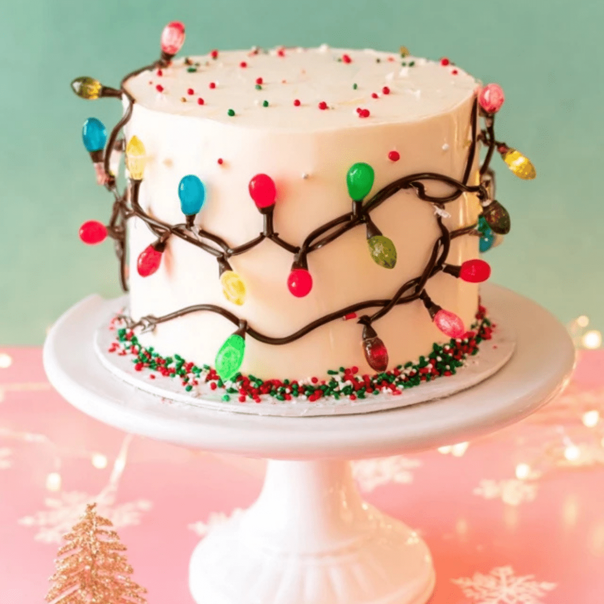 Easy Christmas Light Cake Recipe - Recipes by Lucelle