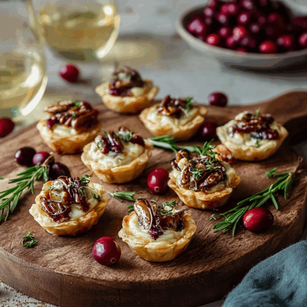 5-Ingredient Cranberry Brie Tartlets: A Festive Appetizer for Any ...