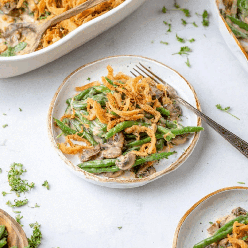 Fresh Green Bean Casserole from Scratch - Recipes by Lucelle