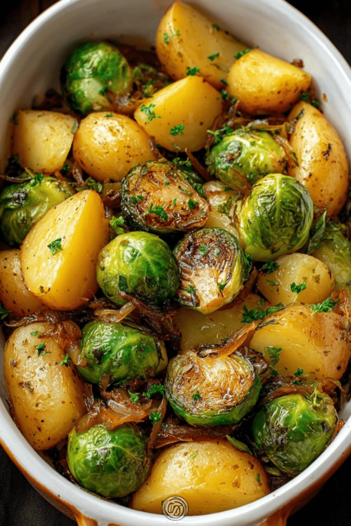 Garlic Brussels Sprouts Potatoes: A Flavorful and Easy Side Dish ...