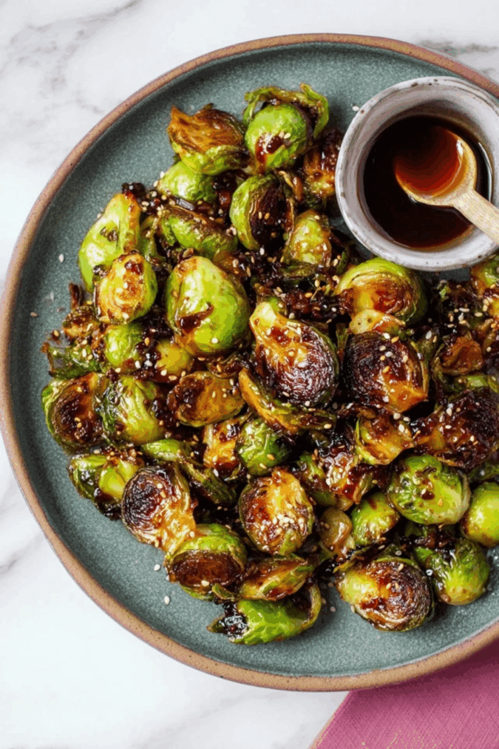 Maple Soy Glazed Brussel Sprouts - Recipes by Lucelle
