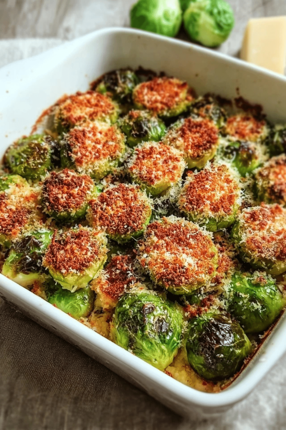 Parmesan Crusted Brussels Sprouts Recipe - Recipes by Lucelle