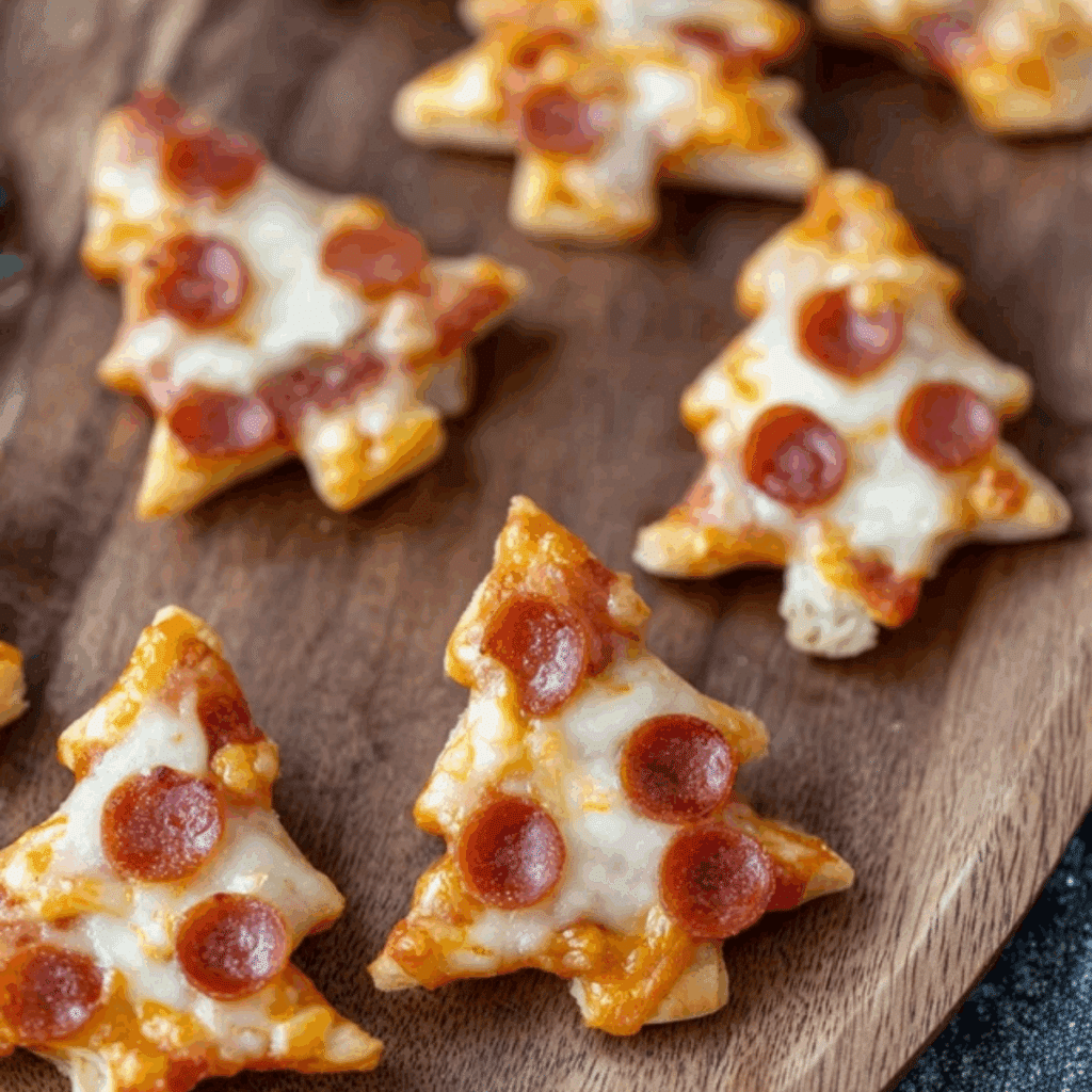Puff Pastry Christmas Tree Pizza Bites - Recipes by Lucelle