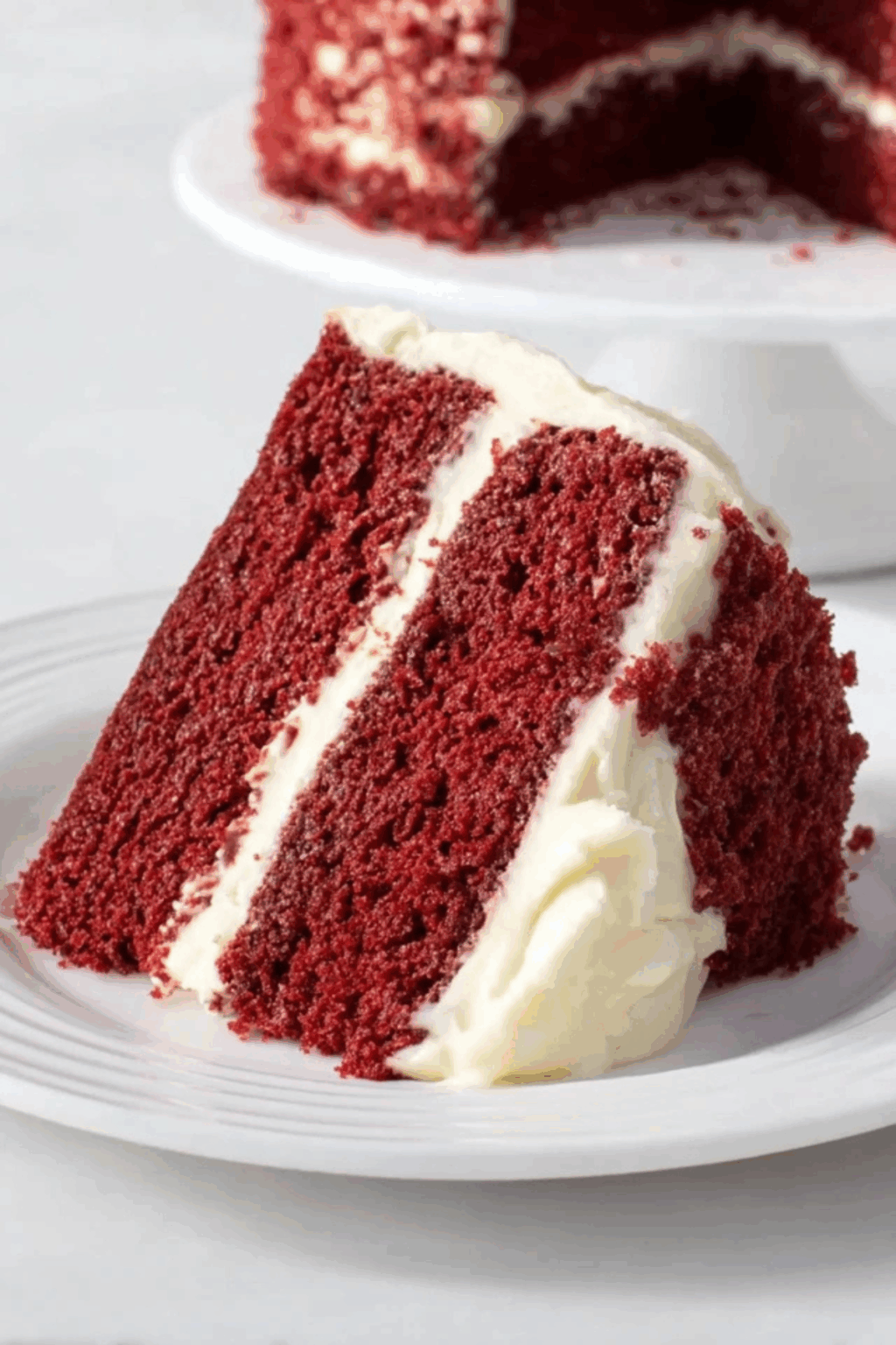 easy Red Velvet Cake with Cream Cheese Frosting - Recipes by Lucelle