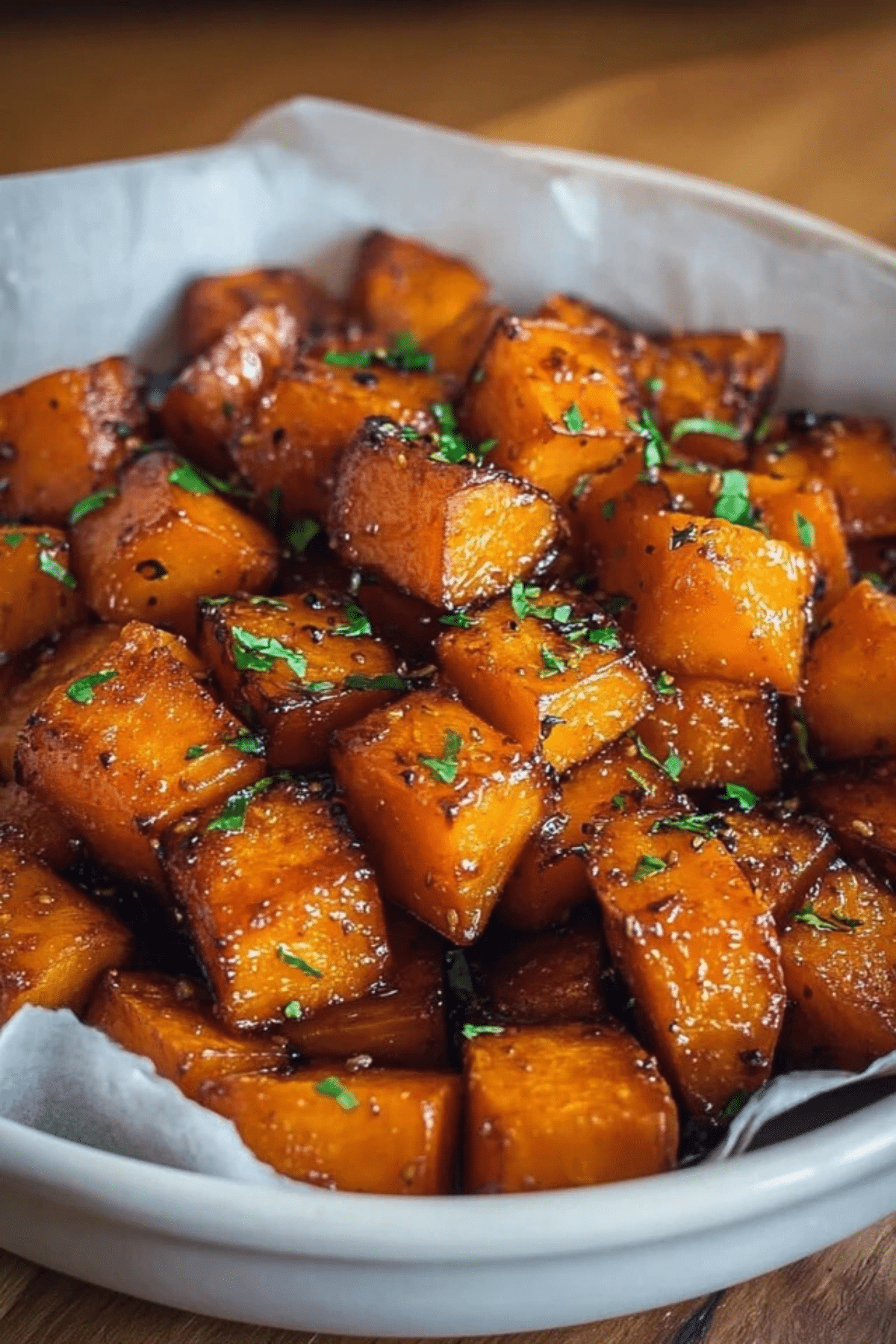super Roasted Sweet Potatoes with Cinnamon & Honey Recipe - Recipes by ...