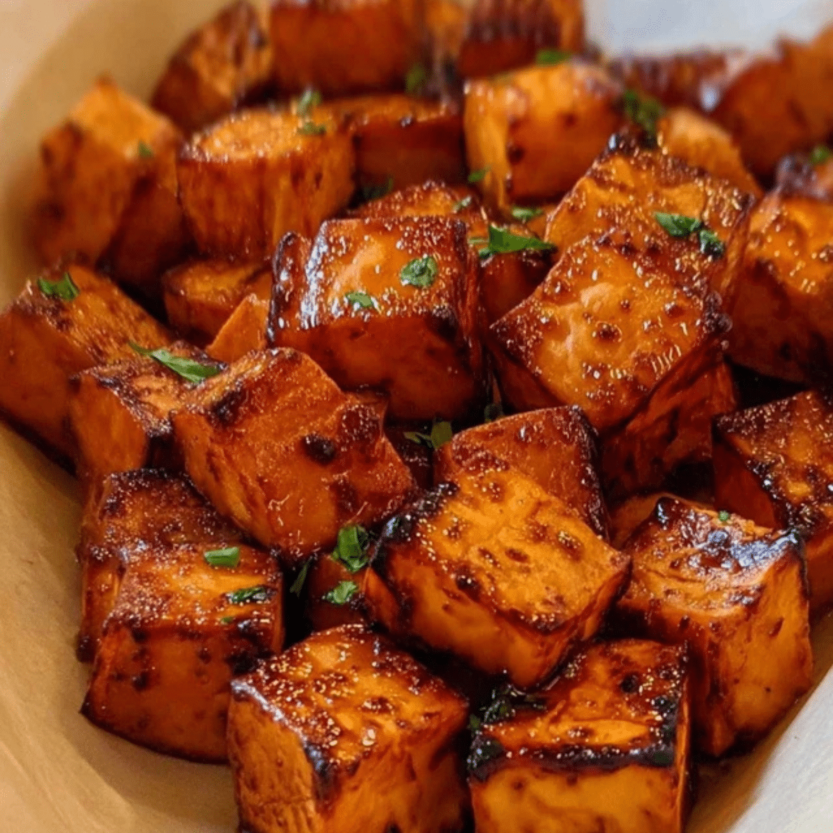 super Roasted Sweet Potatoes with Cinnamon & Honey Recipe - Recipes by ...