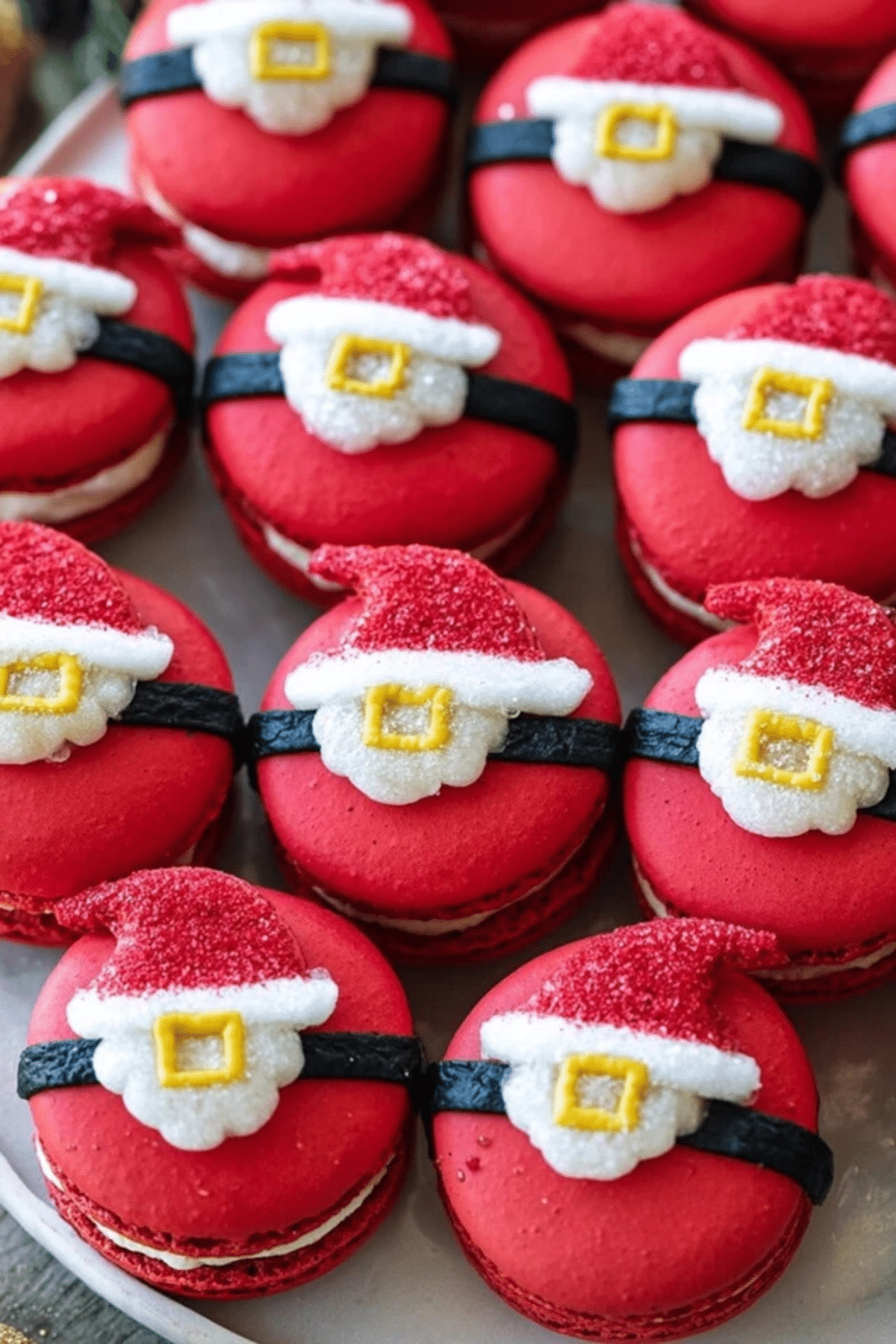 Santa Claus Macarons: A Festive Treat for the Holidays - Recipes by Lucelle