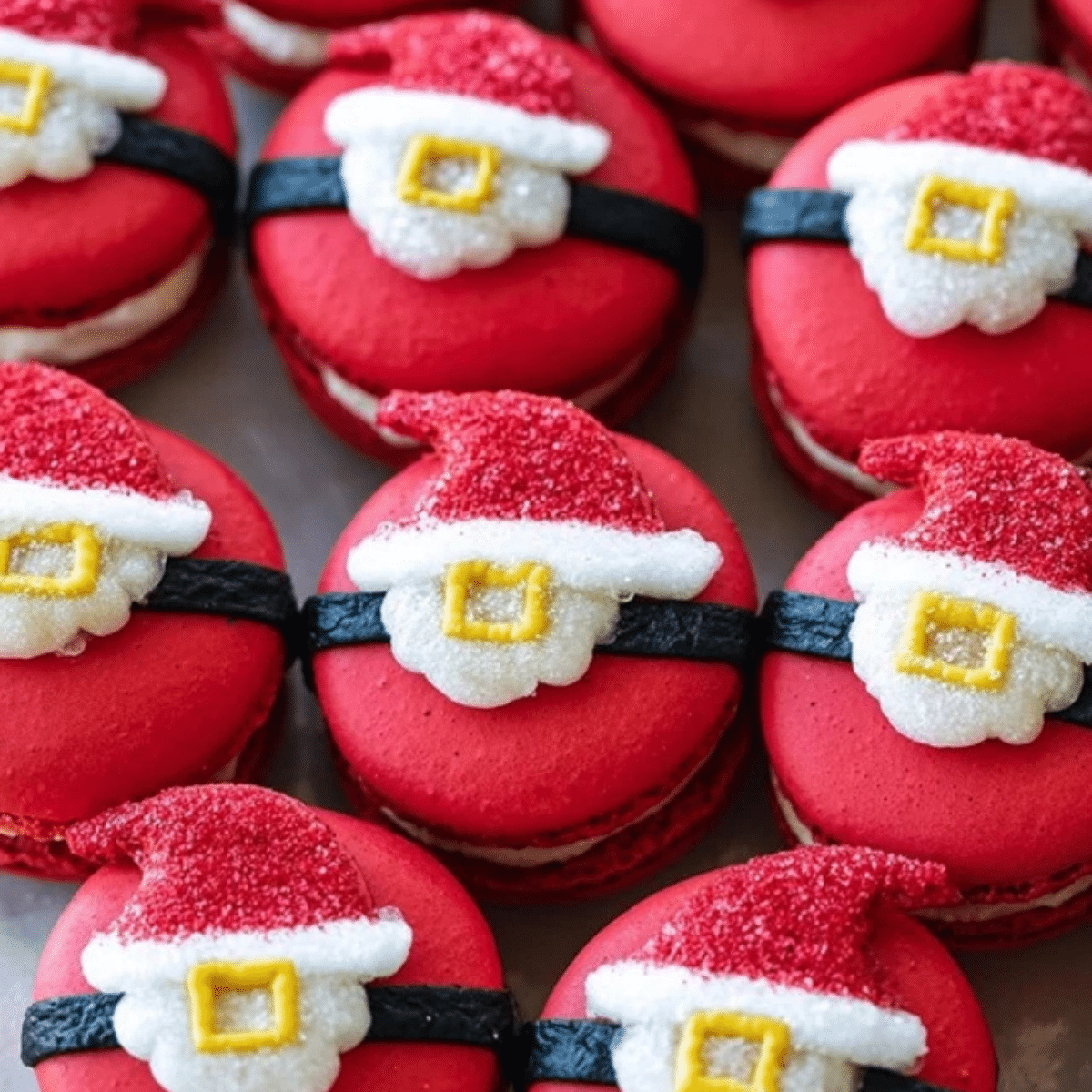 Santa Claus Macarons: A Festive Treat for the Holidays - Recipes by Lucelle