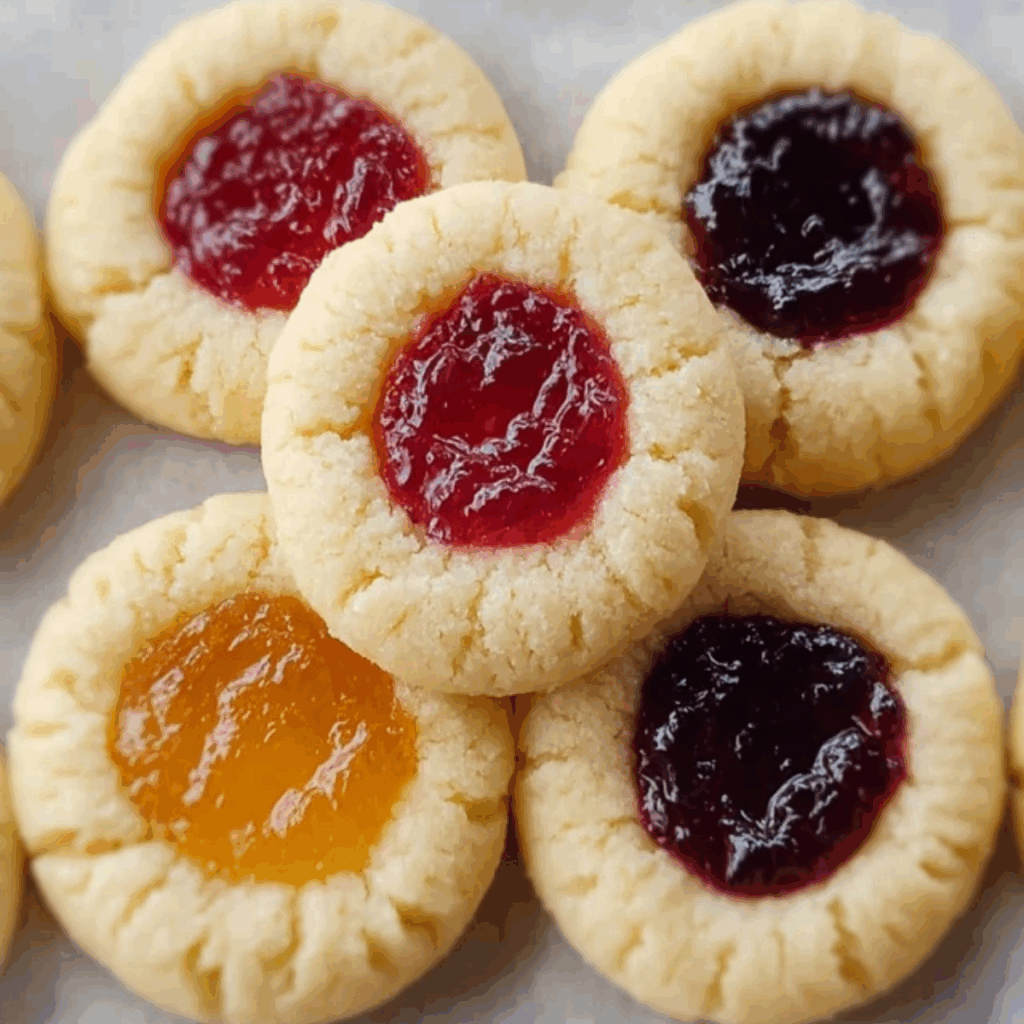 Best Christmas Thumbprint Cookies Recipe - Recipes by Lucelle