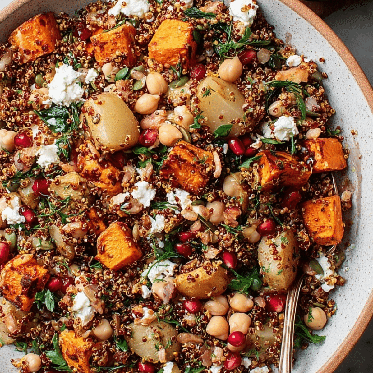 Potato White Bean Salad With Crispy Quinoa: A Perfect Winter Bowl ...