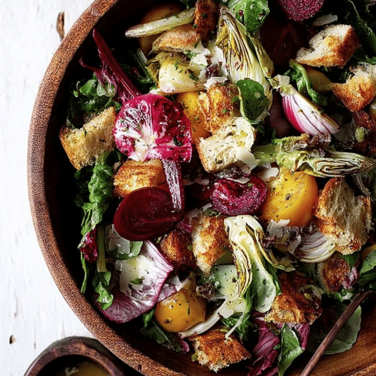Rustic Winter Salad with Sherry Vinaigrette & Torn Croutons – Best ...
