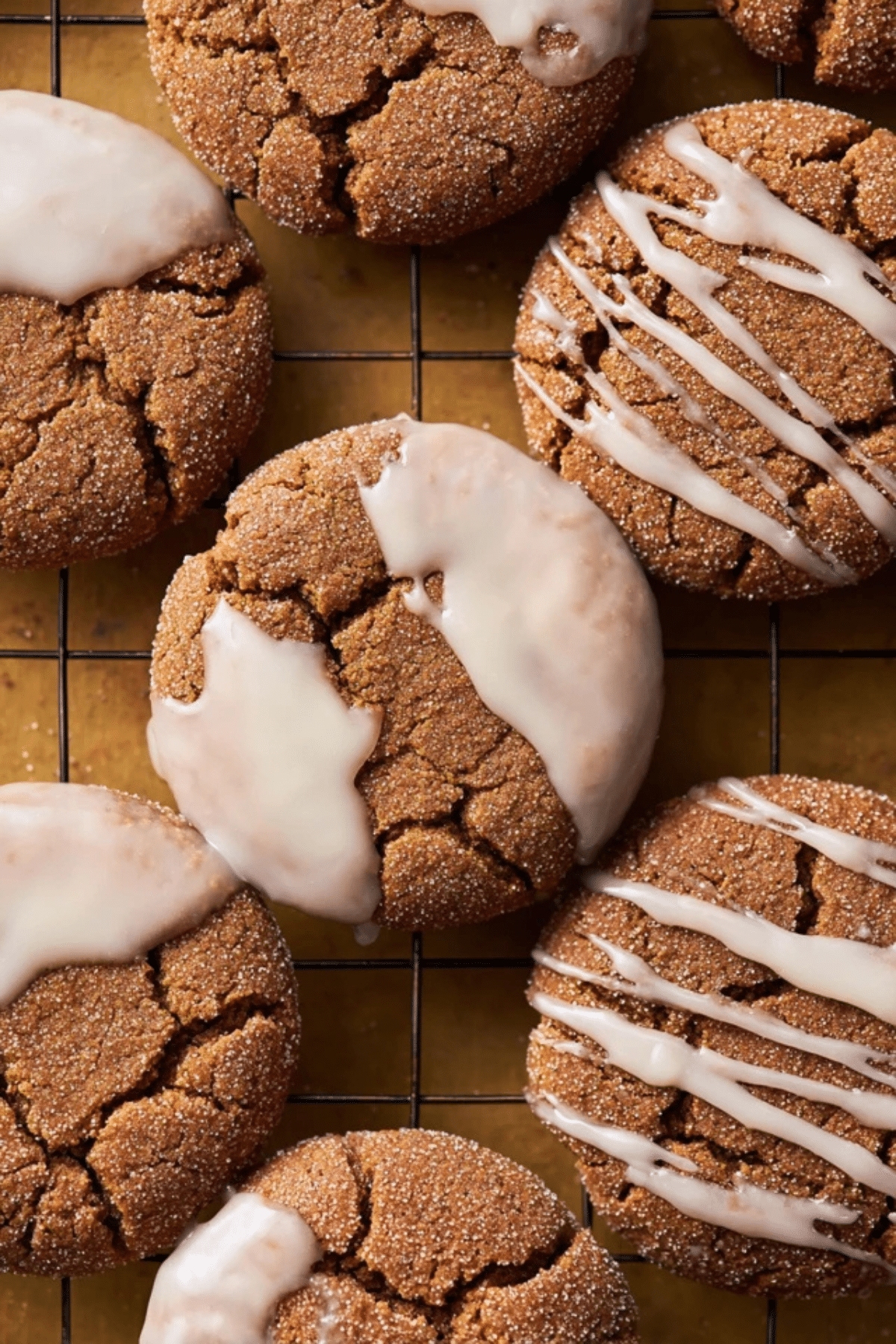 easy Soft Batch Gingerbread Cookies with Ginger Glaze - Recipes by Lucelle