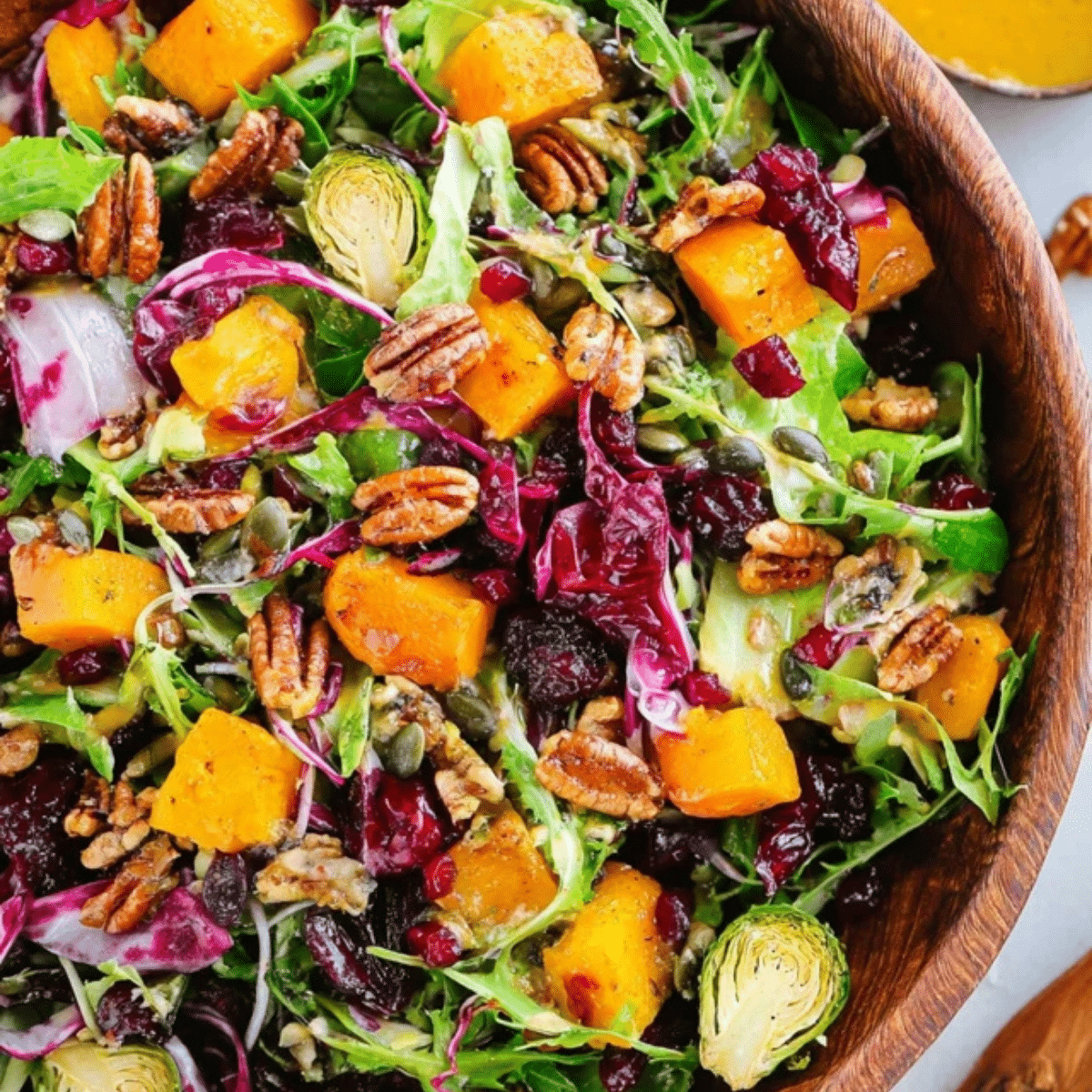Warm Winter Salad with Maple Dijon Dressing - Recipes by Lucelle