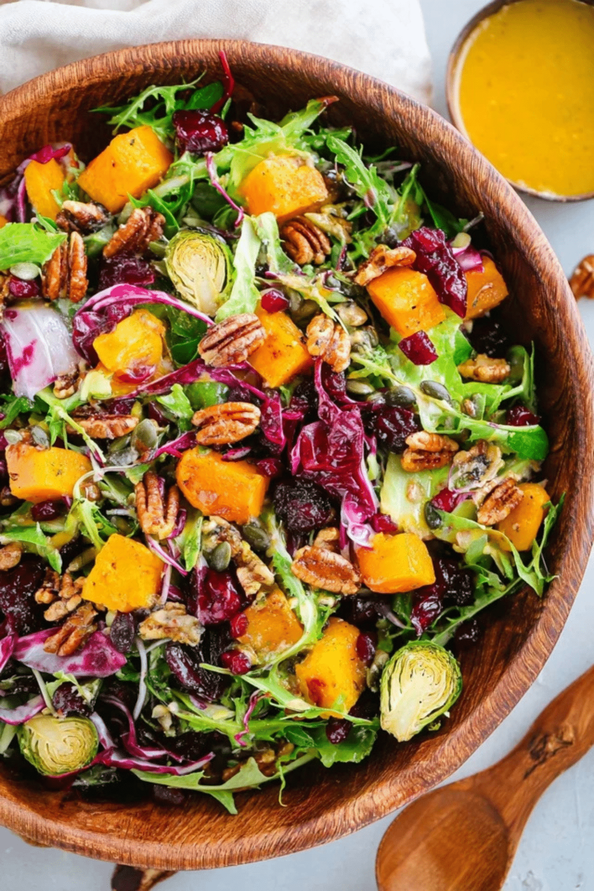 Warm Winter Salad with Maple Dijon Dressing - Recipes by Lucelle
