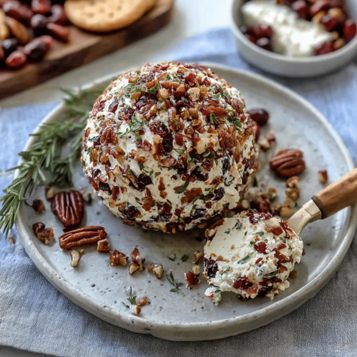 Cranberry Pecan Goat Cheese Ball - Recipes by Lucelle