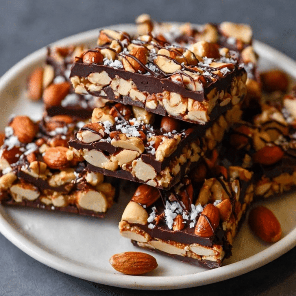 Dark Chocolate and Sea Salt Nut Bars – Easy, Crunchy, and Healthy ...