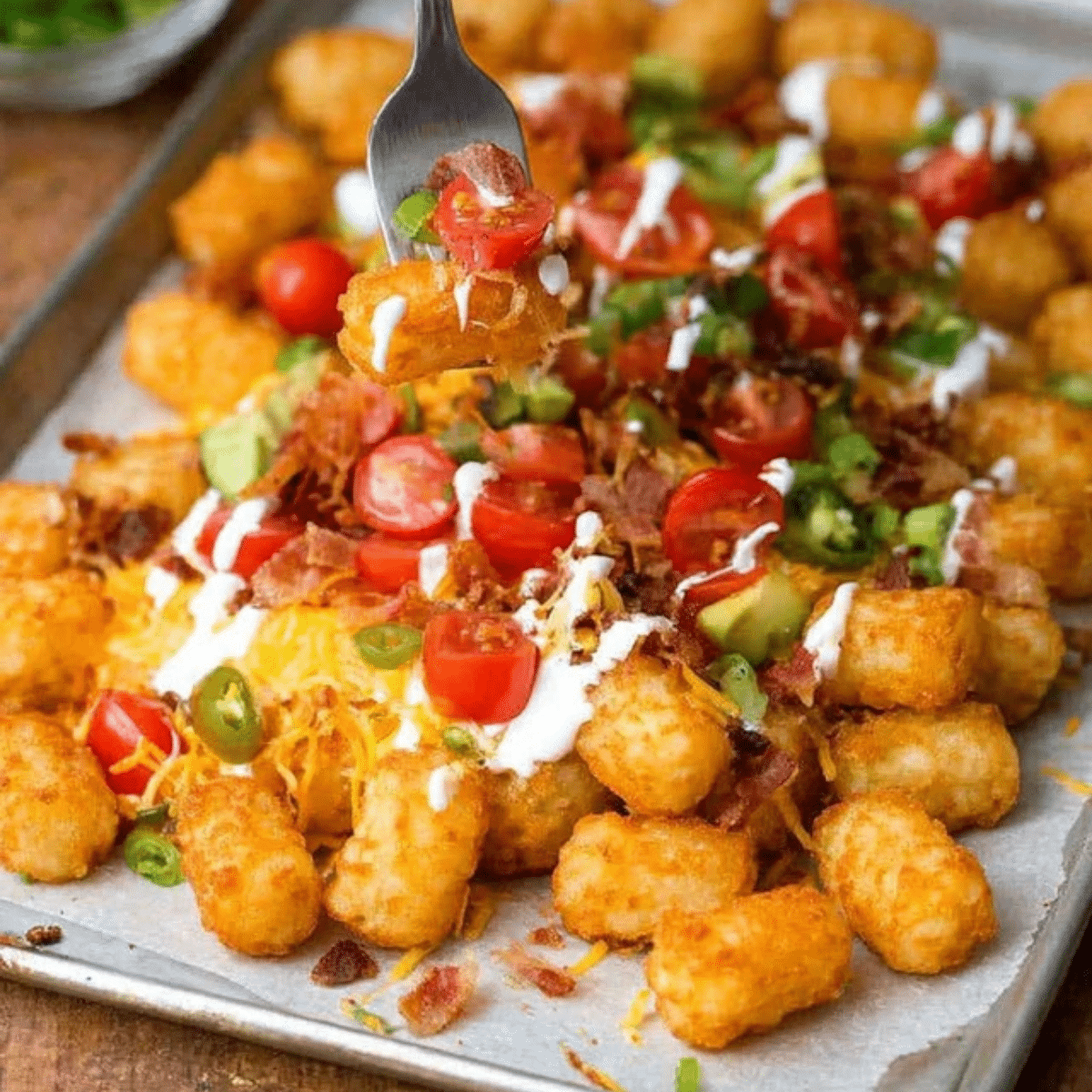 Loaded Tater Tot Nachos: The best Ultimate Crowd-Pleaser Snack ...