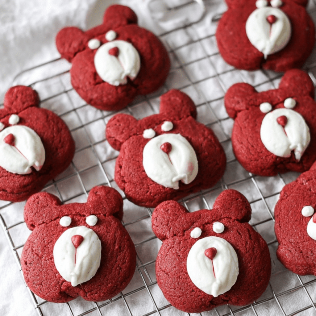 Red Velvet Bear Cookies: The Cutest Dessert for Every Occasion ...