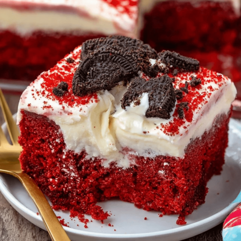 Red Velvet Poke Cake: A Decadent Dessert with a Creamy Surprise Inside ...