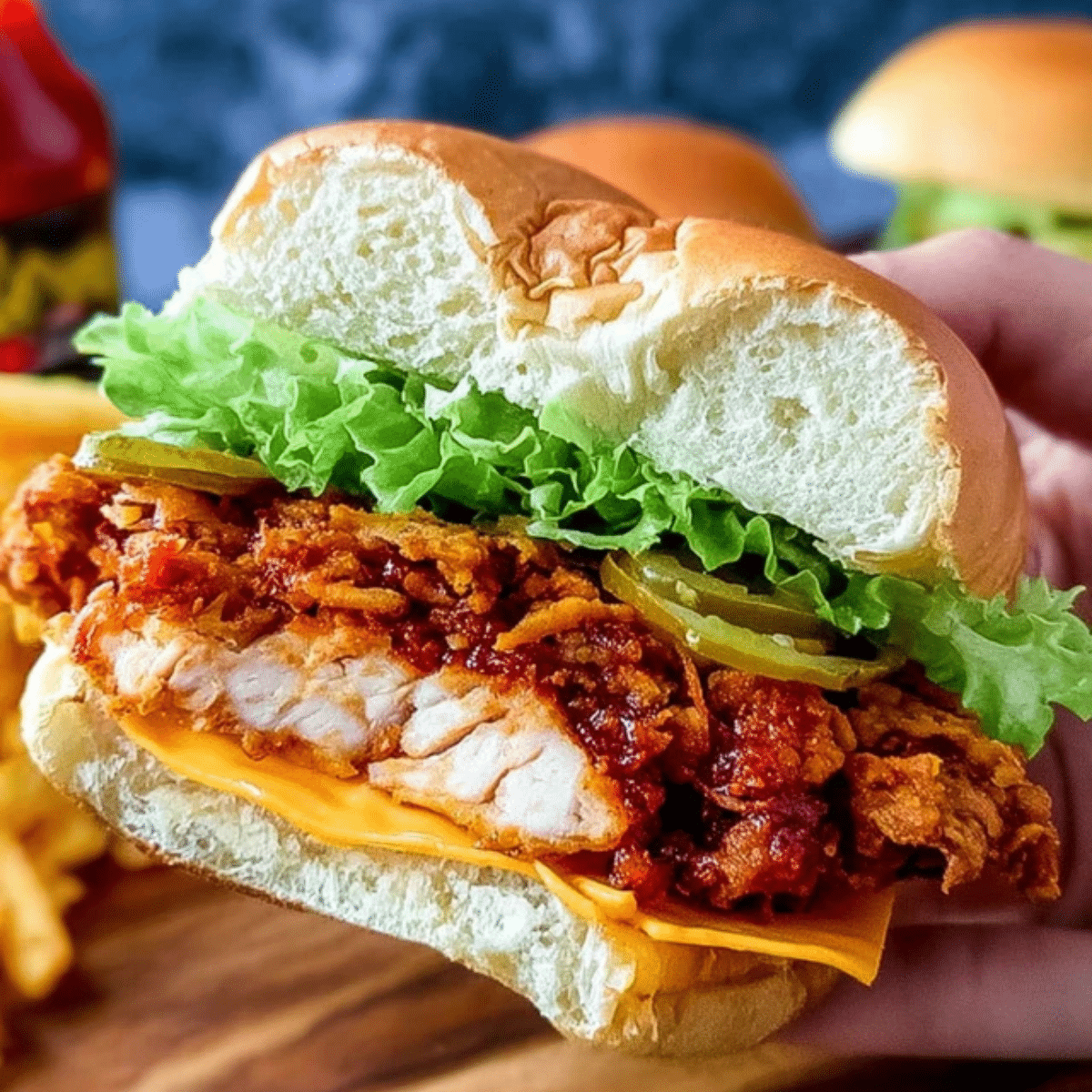 Spicy Crispy Chicken Burger: The Ultimate Crunchy, Fiery Indulgence ...