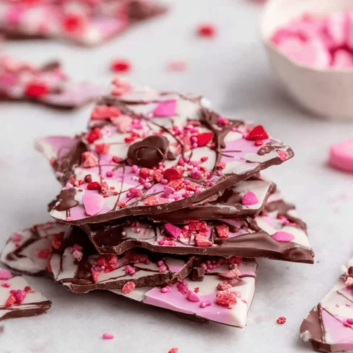 Valentine’s Chocolate Bark: The Perfect No-Bake Sweetheart Treat ...