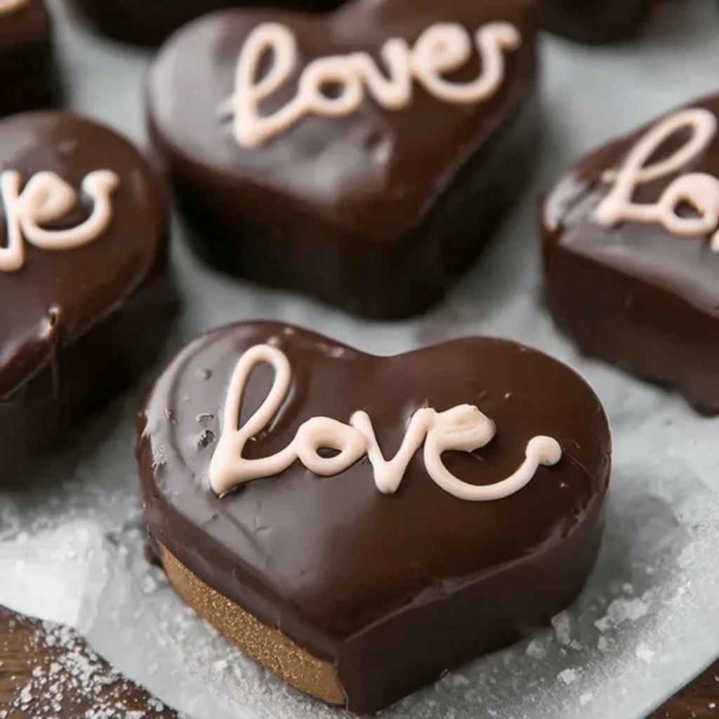 Chocolate Peanut Butter Valentine’s Heart - Recipes by Lucelle