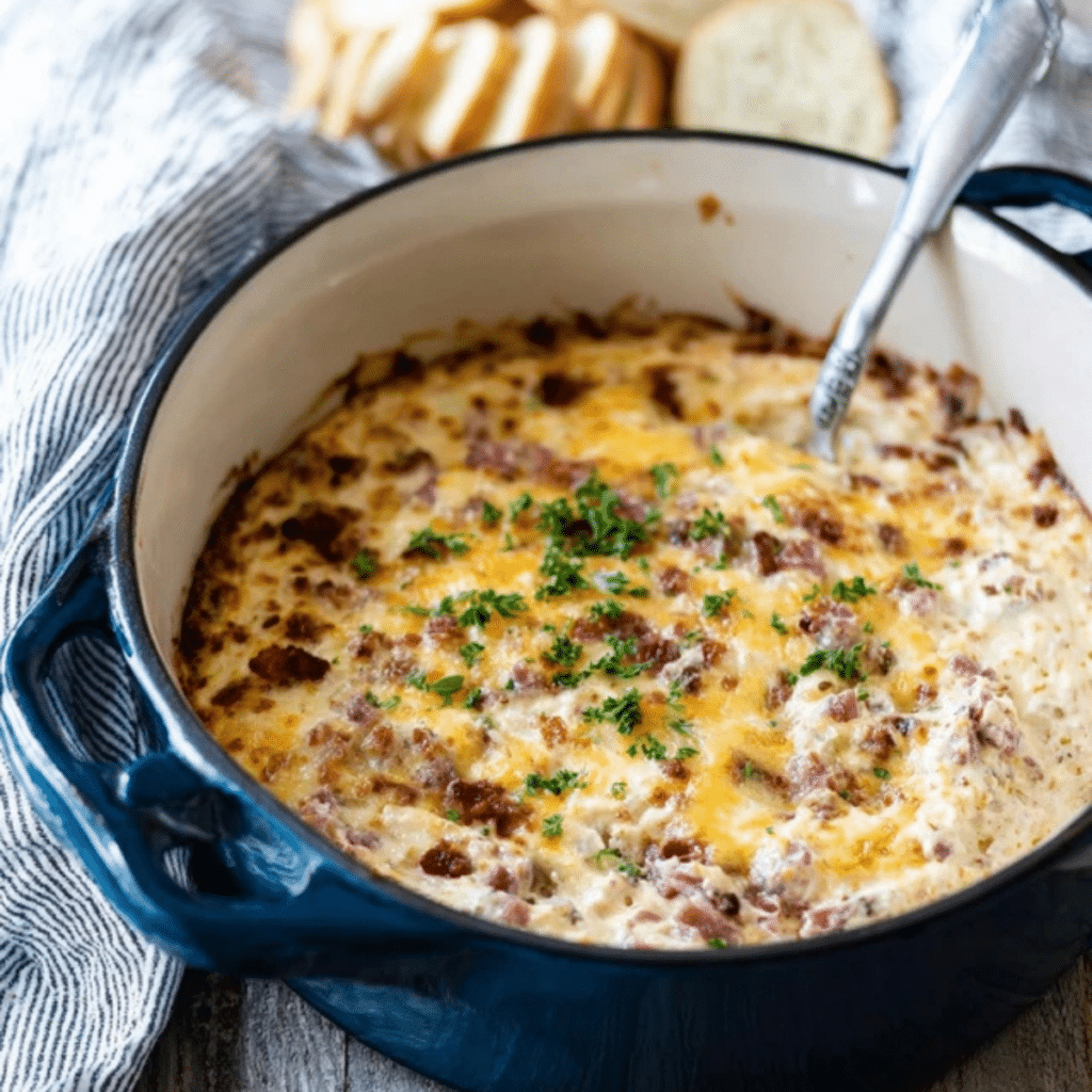 Hot Reuben Dip – Easy, Cheesy Party Favorite - Recipes by Lucelle