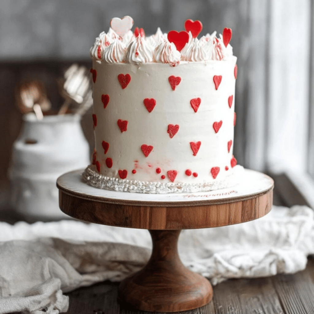 Red and White Valentine’s Day Cake: A Show-Stopping Romantic Dessert ...